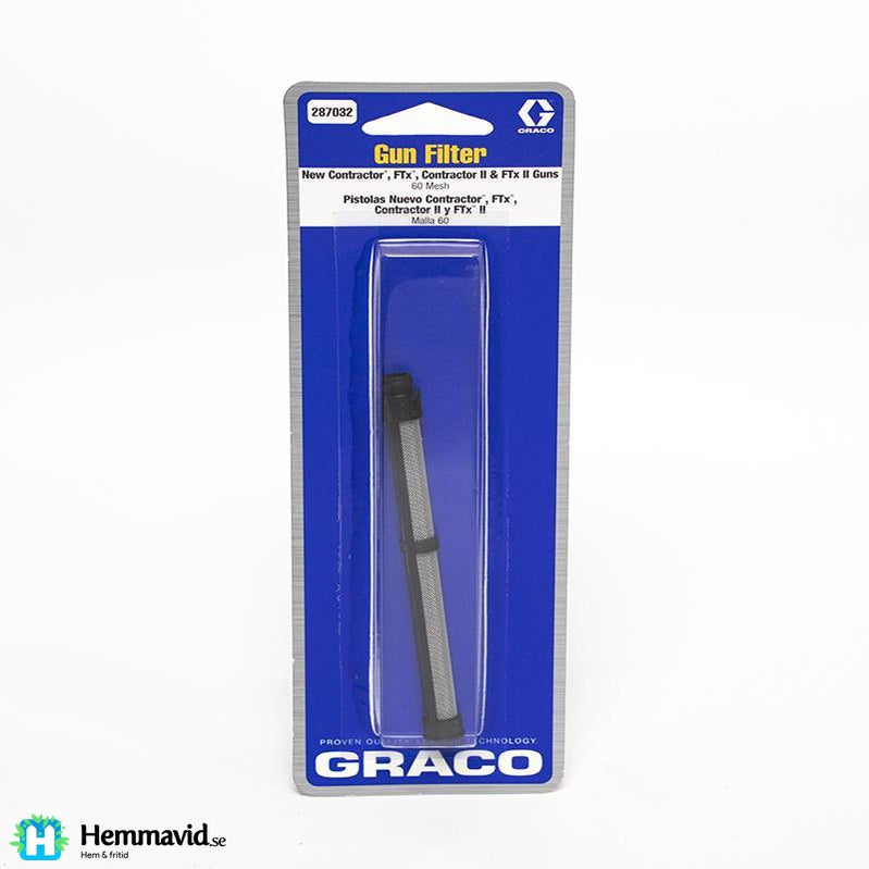 GRACO Pistolfilter 60 Mesh Svart till Contractor GRACO - Hemmavid.se